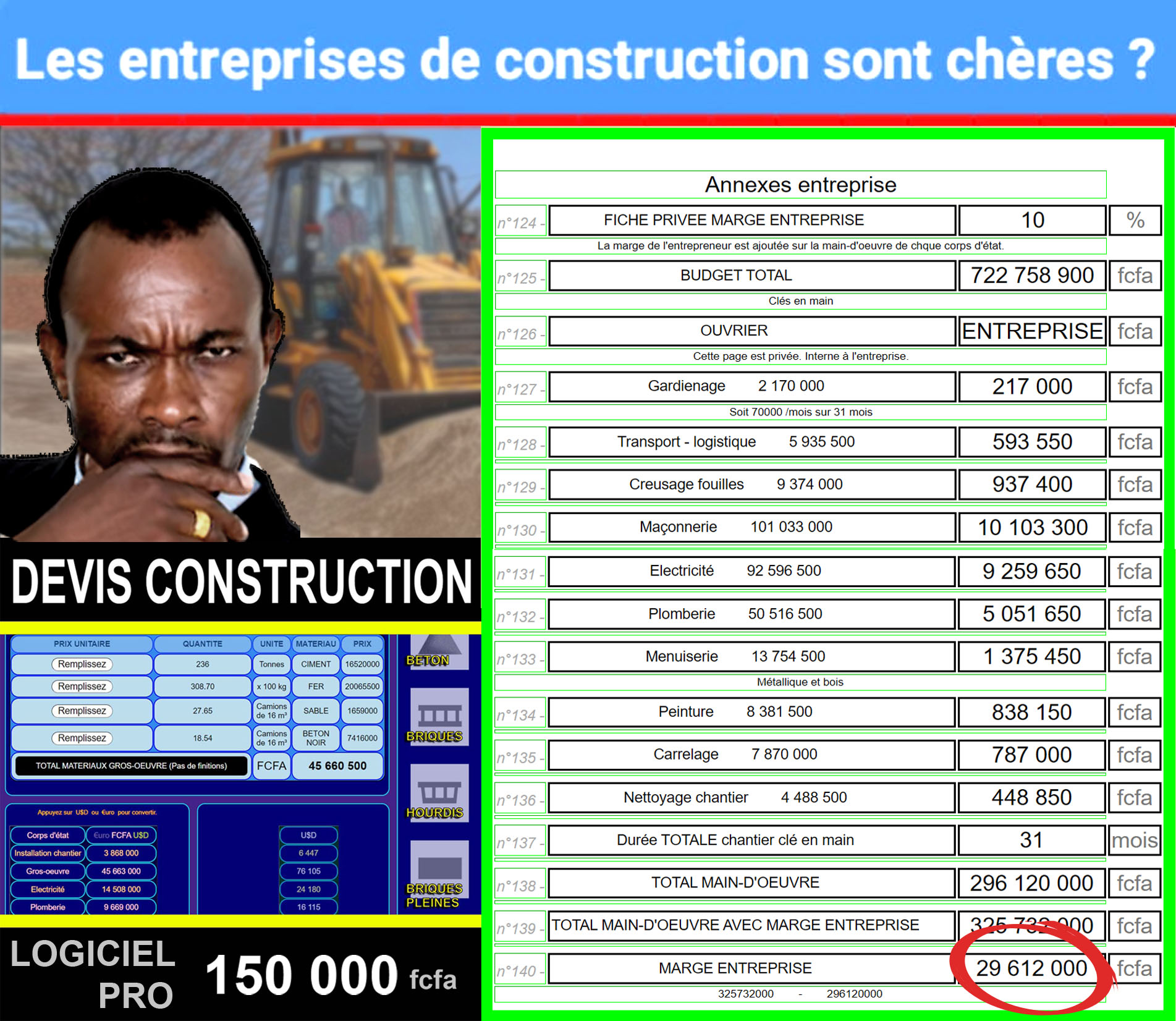 COMMANDER DOSSIER DEVIS 20 000 fcfa